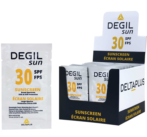 Degil sunscreen packets – Trillium Industrial Safety