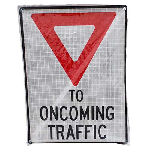 Yield or Road Closed Roll Up Sign with Stand – Trillium Industrial Safety